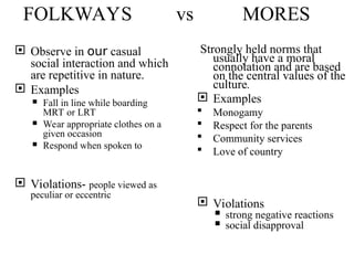 NORMS for the topic in understanding culture.ppt