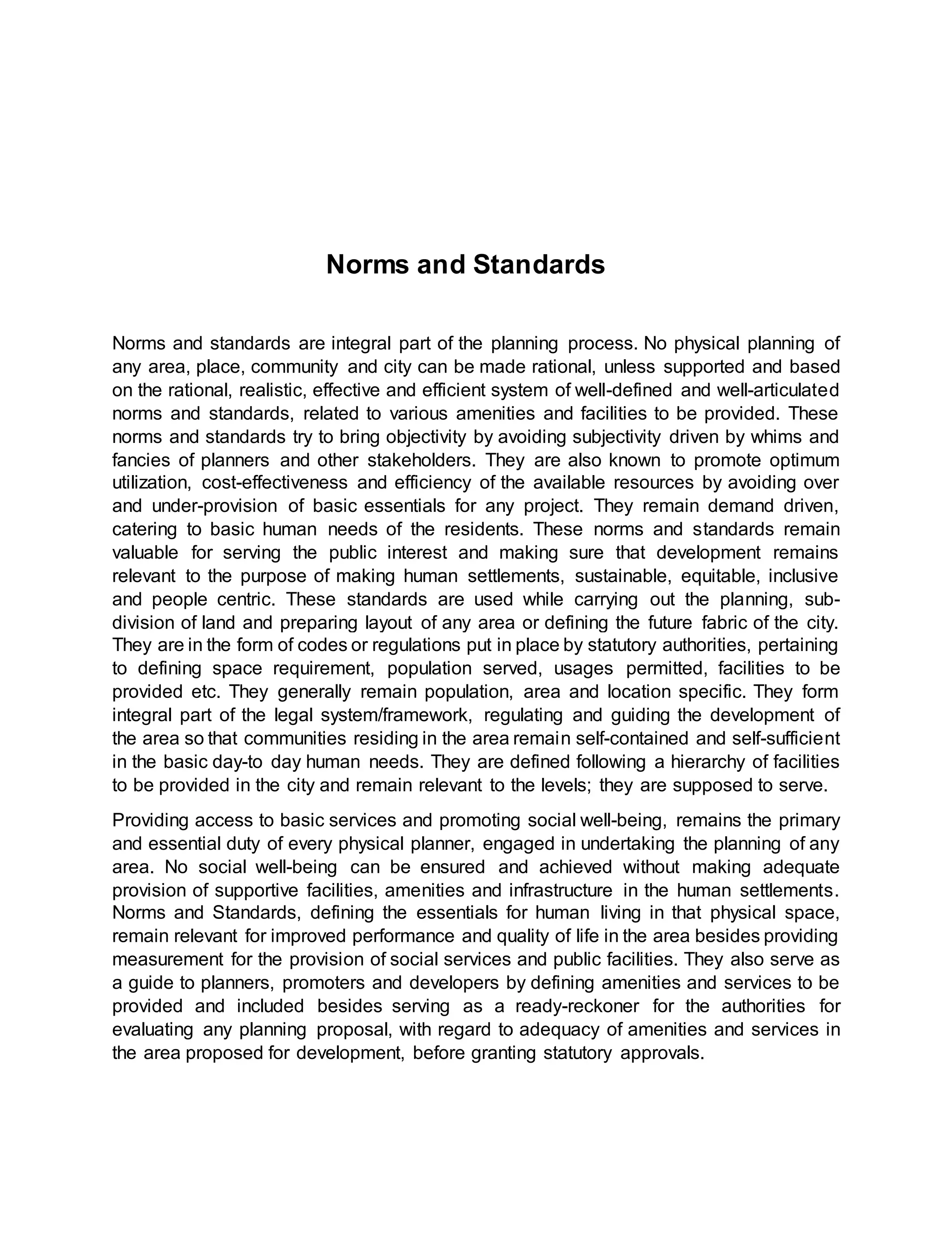 Norms and standards of housing | DOCX