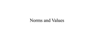Norms and values.pptx.thier types and Significances. | PPT