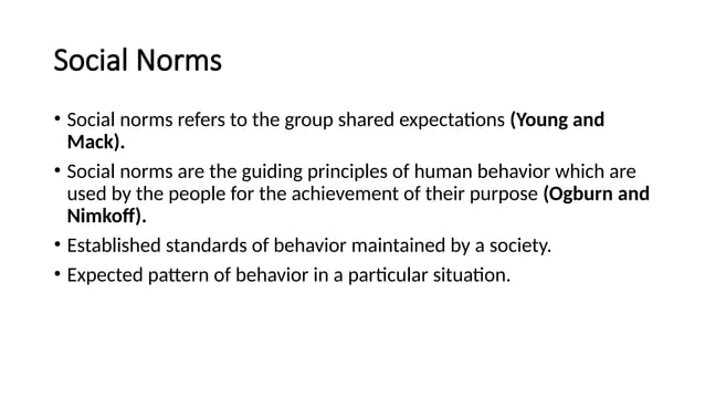Norms and values.pptx.thier types and Significances. | PPT