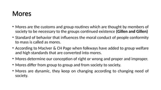 Norms and values.pptx.thier types and Significances. | PPT
