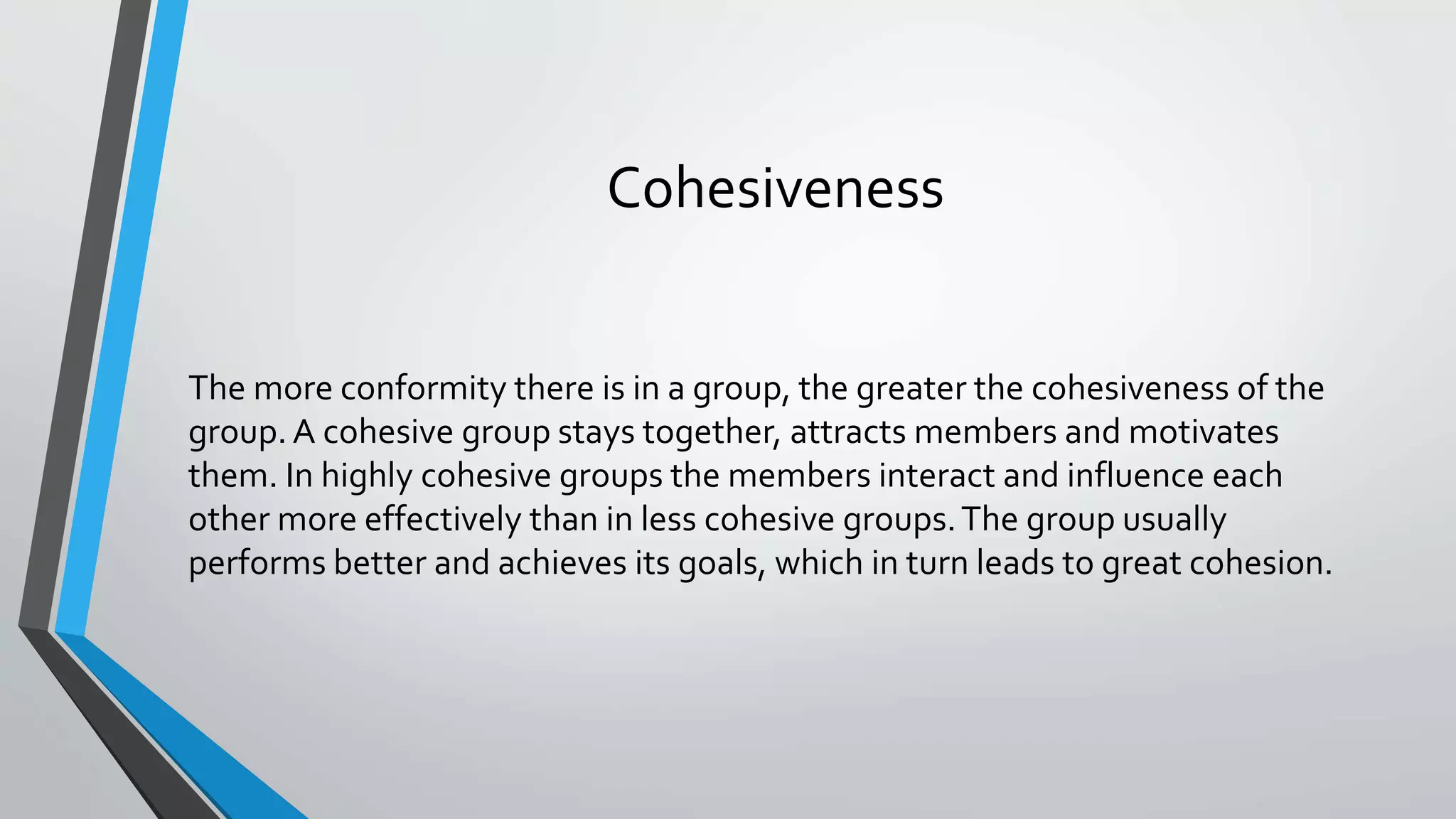 Norms, conformity and cohesiveness | PPTX