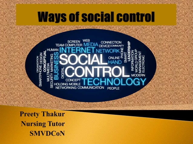 Ways of Social control | PPT