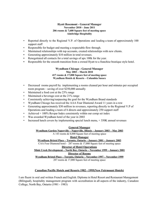 Norm Theoret - General Manager | PDF