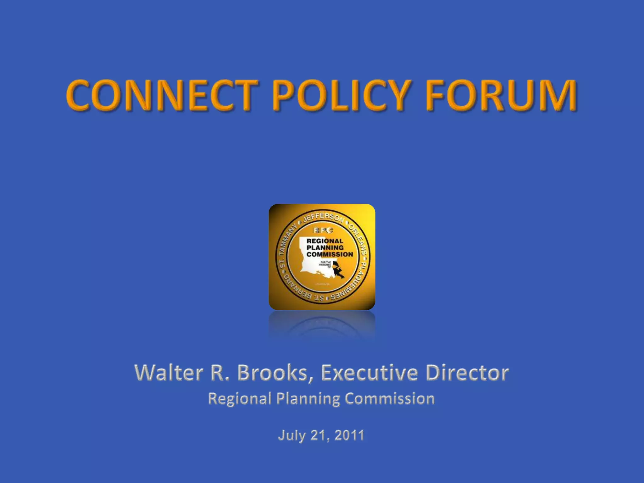 Walter Brooks, New Orleans Regional Planning Commission | PPT