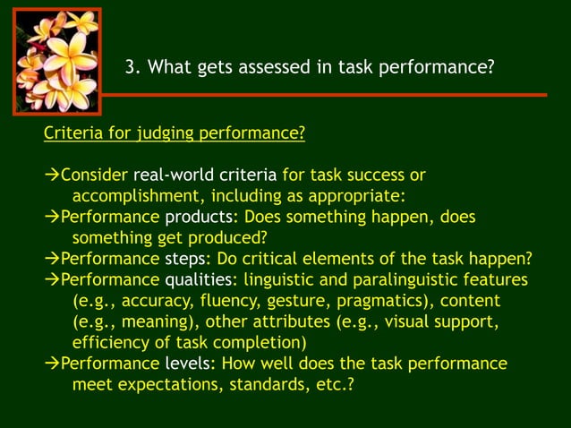 How do we assess task-based performance? with Dr. John Norris | PPT