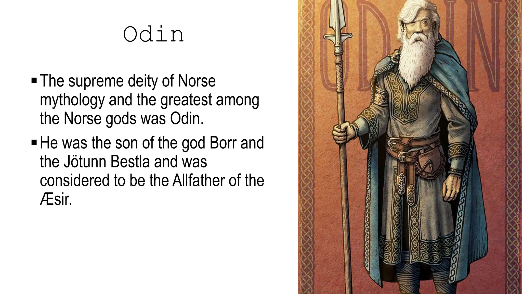 PowerPoint Presentation- Norse Myth gods | PPTX