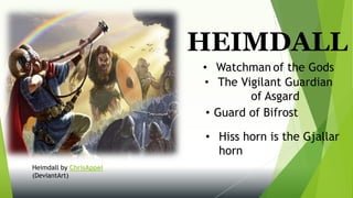 Norse Mythology 13 Major Deities | PPTX