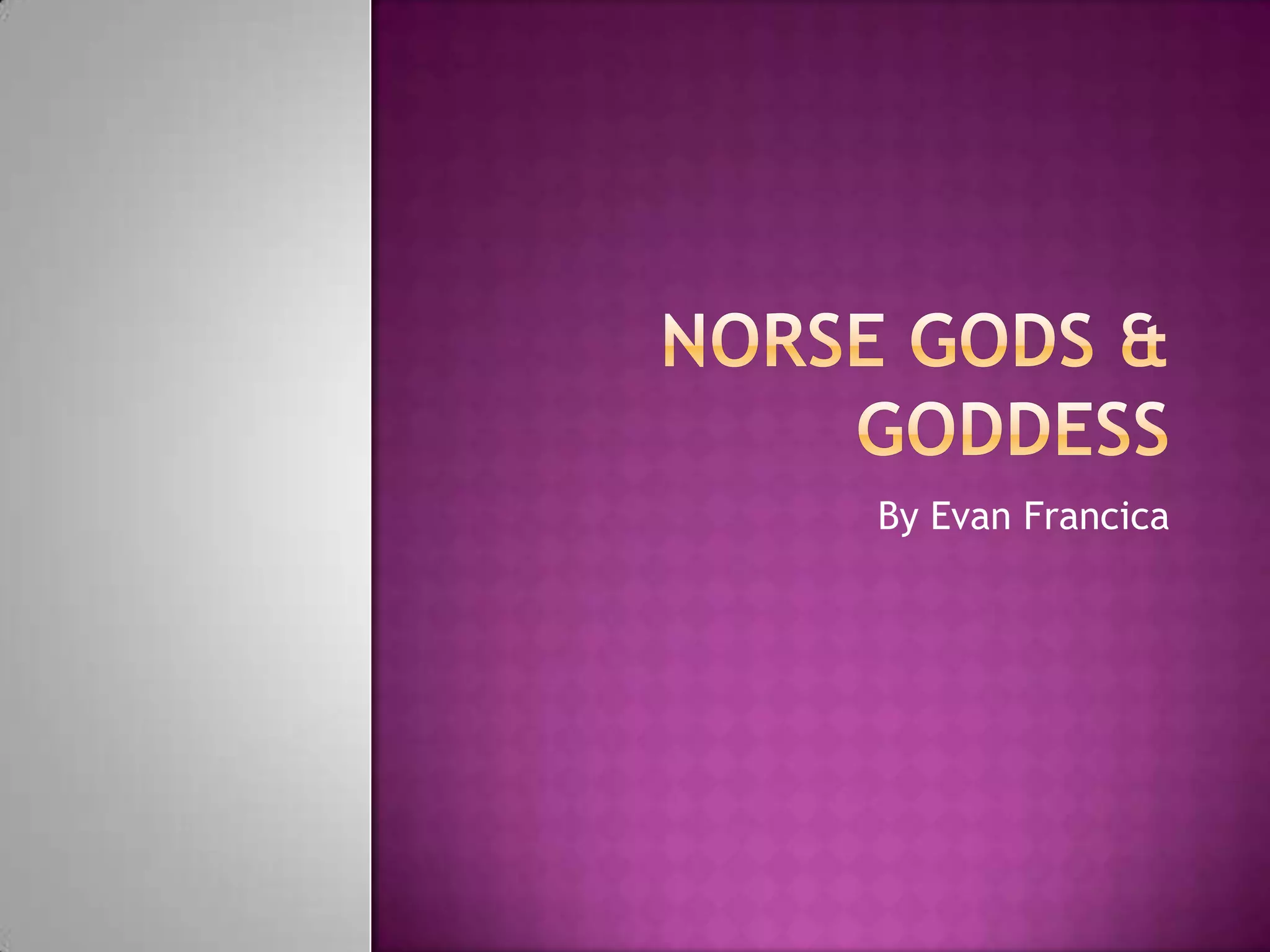 Norse gods | PPT
