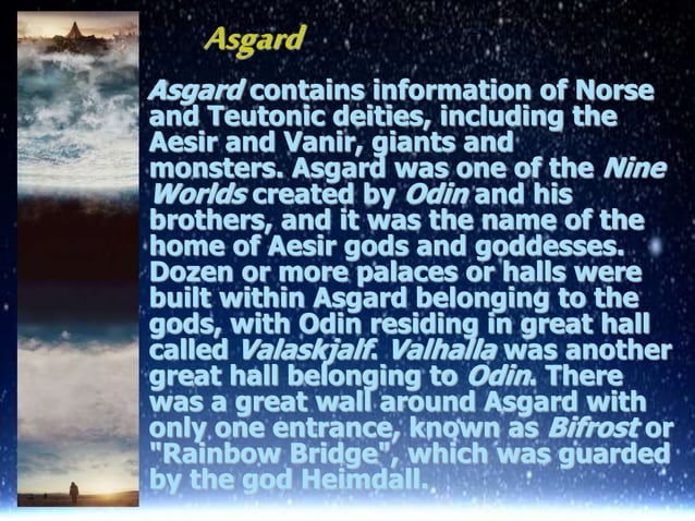 Norse gods and goddesses v2 | PPTX