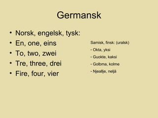 Norsk og andre språk | PPT