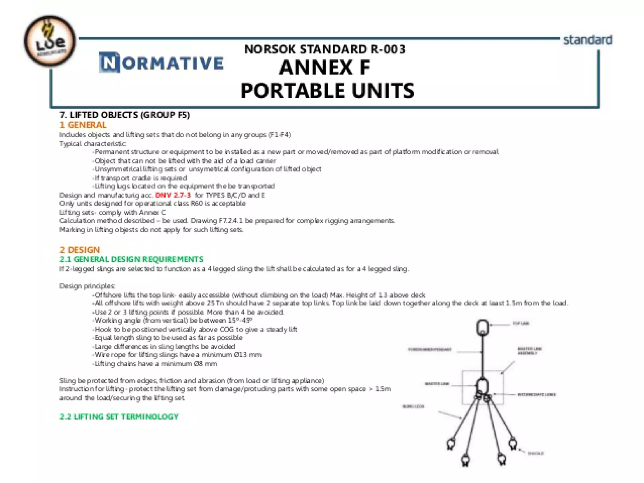 Norsok standard r 002 lifting equipment | PDF | Weightlifting | Sports