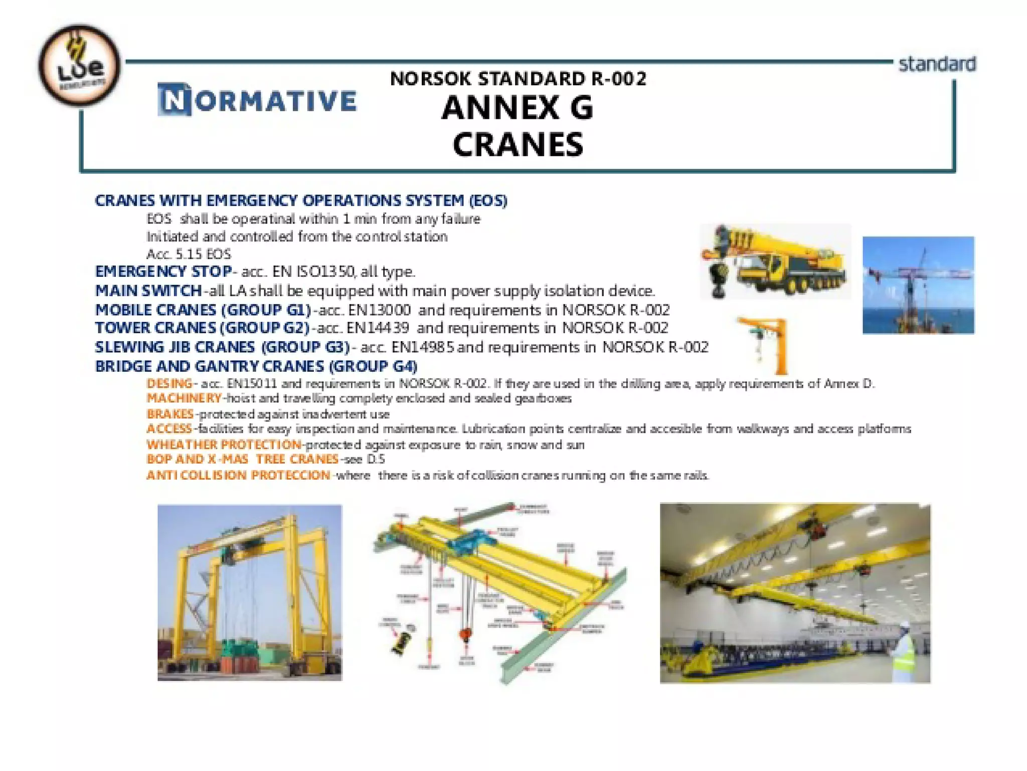 Norsok standard r 002 lifting equipment | PDF | Weightlifting | Sports
