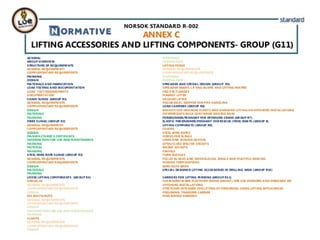 Norsok standard r 002 lifting equipment | PDF