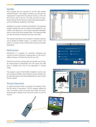 Norsonic nor131- 132-brochure | PDF