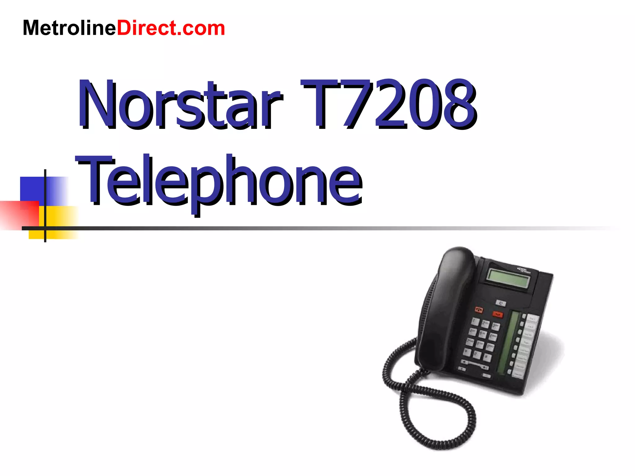 Norstar T7208 Telephone | PPT