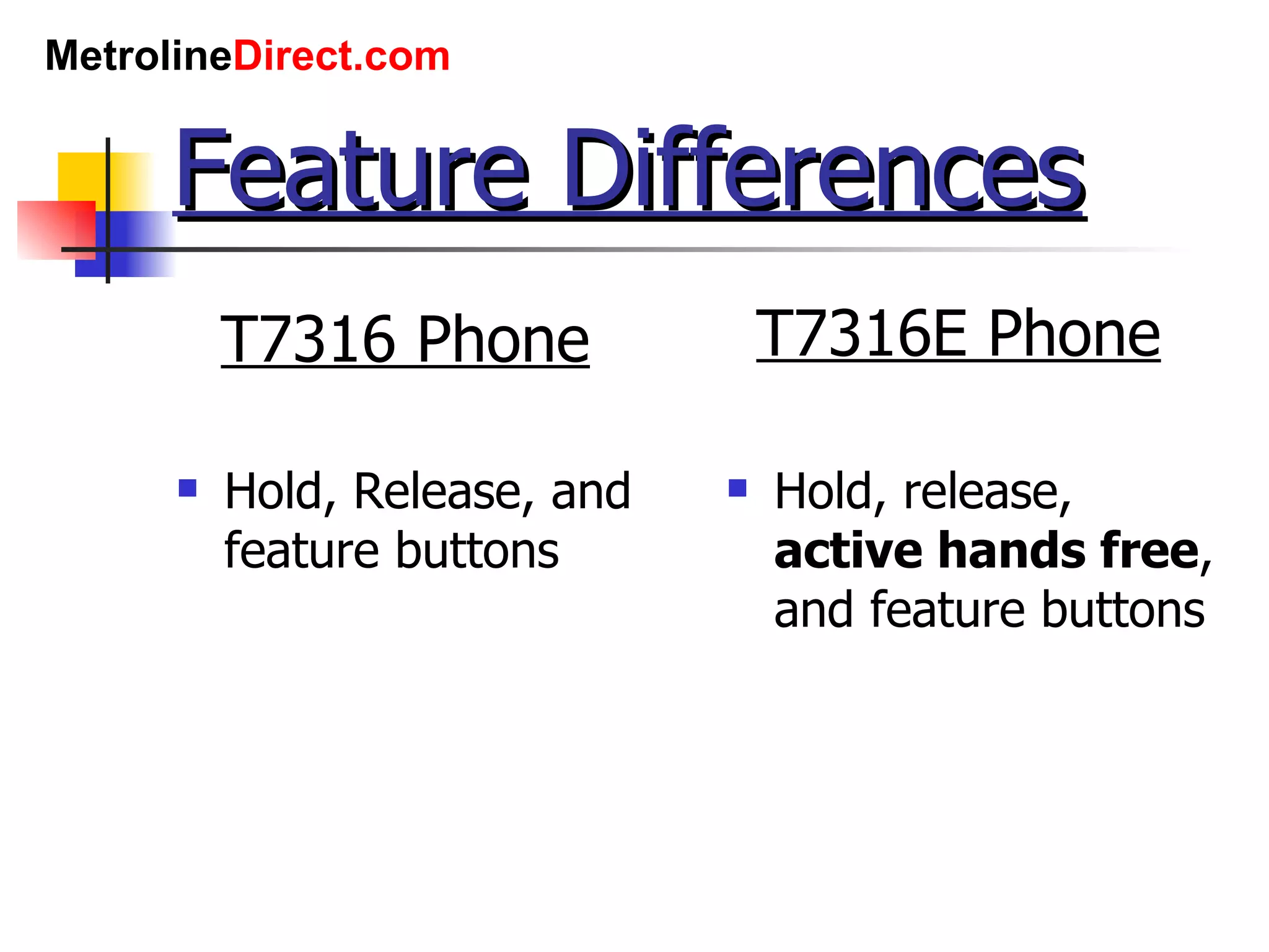 Norstar T7316/T7316E Telephones | PPT