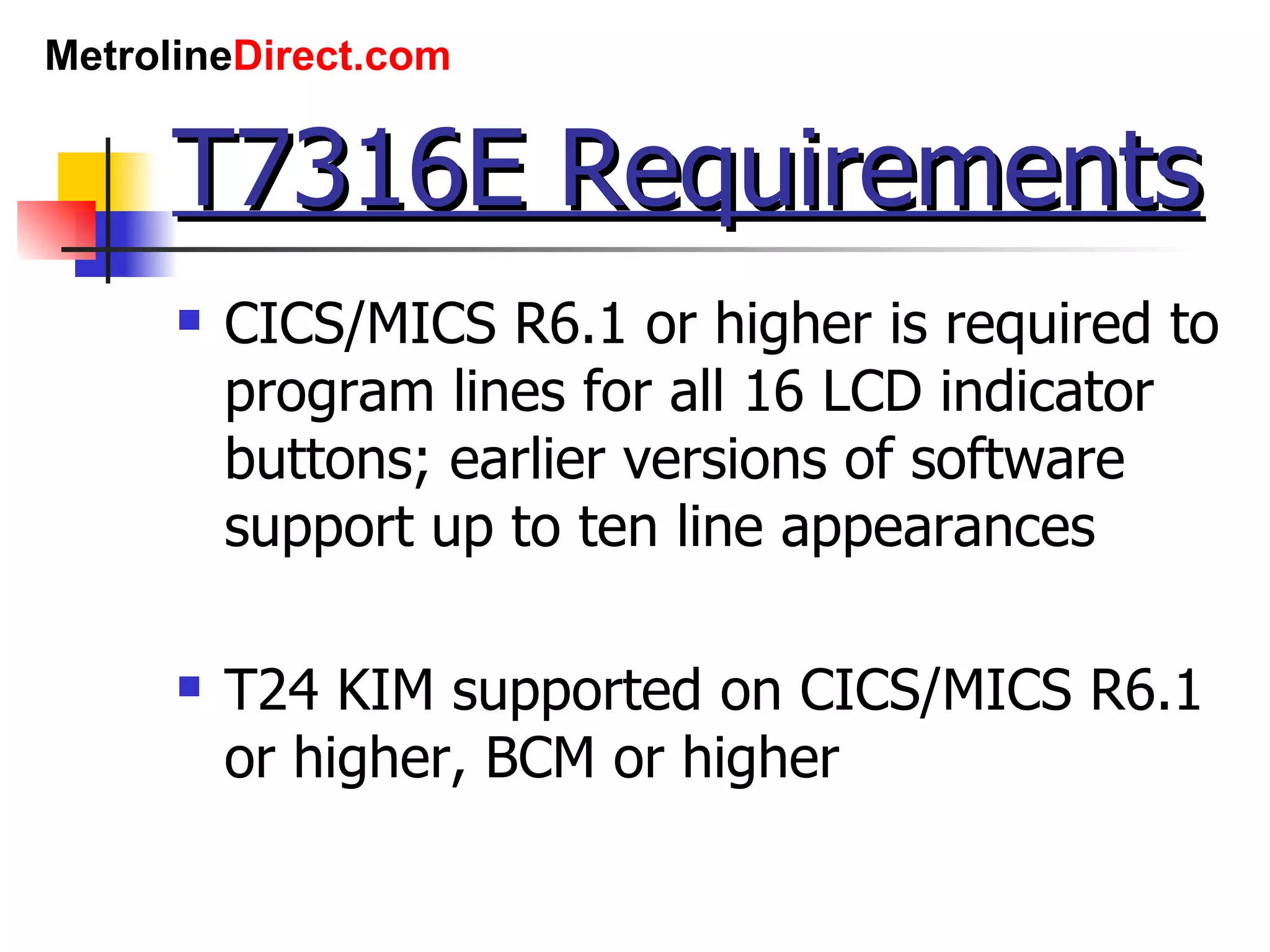 Norstar T7316/T7316E Telephones | PPT
