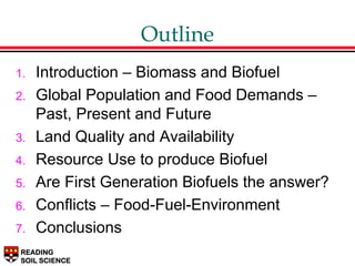 Soil – Food & Biofuels Is this sustainable? by Stephen Nortcliff | PPT