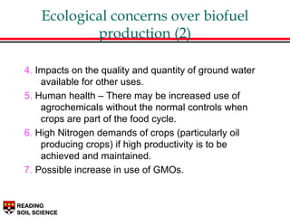 Soil – Food & Biofuels Is this sustainable? by Stephen Nortcliff | PPT