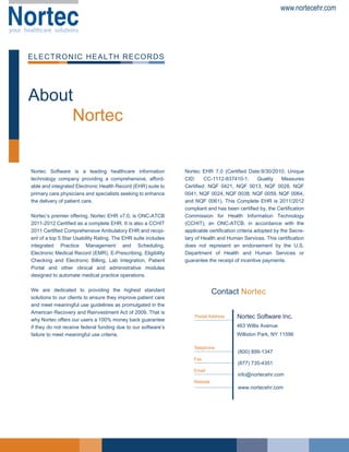 Nortec ehr | PDF