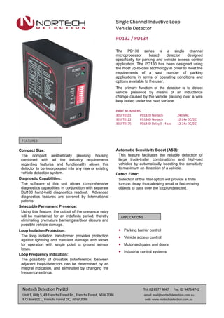 ASN Nortech loop detector | PDF