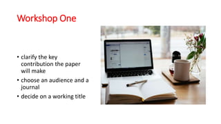 Planning a journal article | PPTX