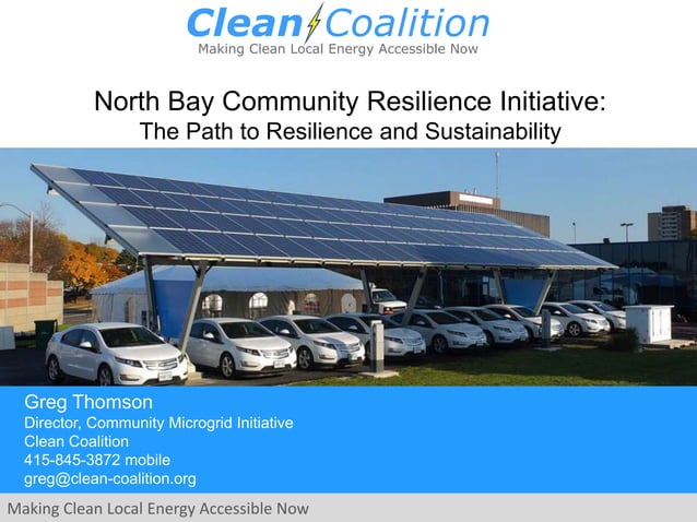 North Bay Community Resilience Initiative: The Path to Resilience and ...