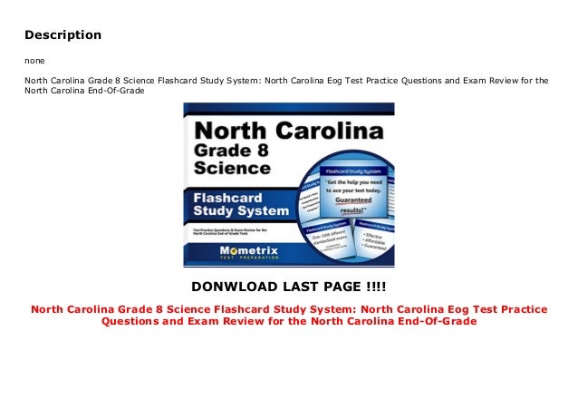 North Carolina Grade 8 Science Flashcard Study System: North Carolina ...