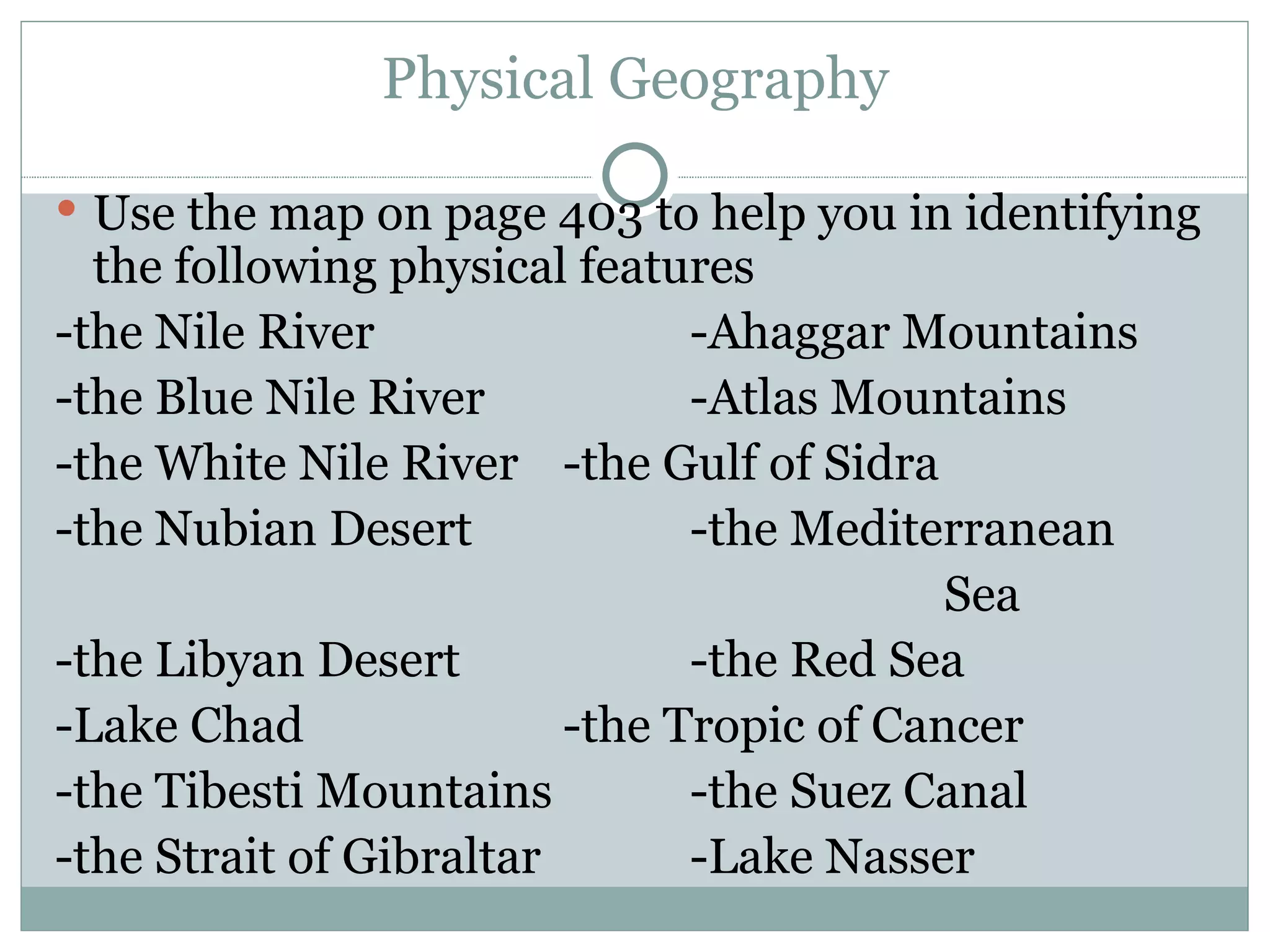 North Africa - GEO - Mr. P | PPT