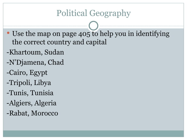 North Africa - GEO - Mr. P | PPT