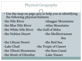 North Africa - GEO - Mr. P | PPT