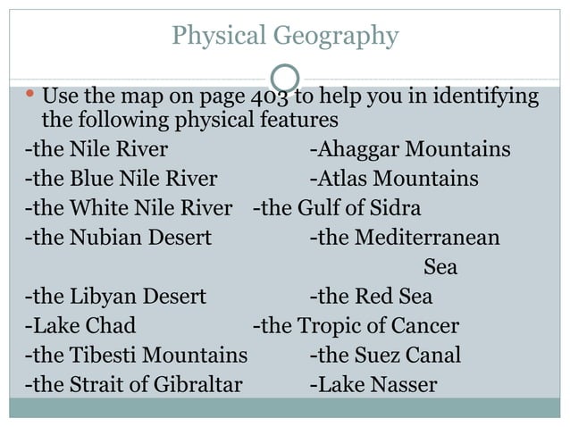 North Africa - GEO - Mr. P | PPT