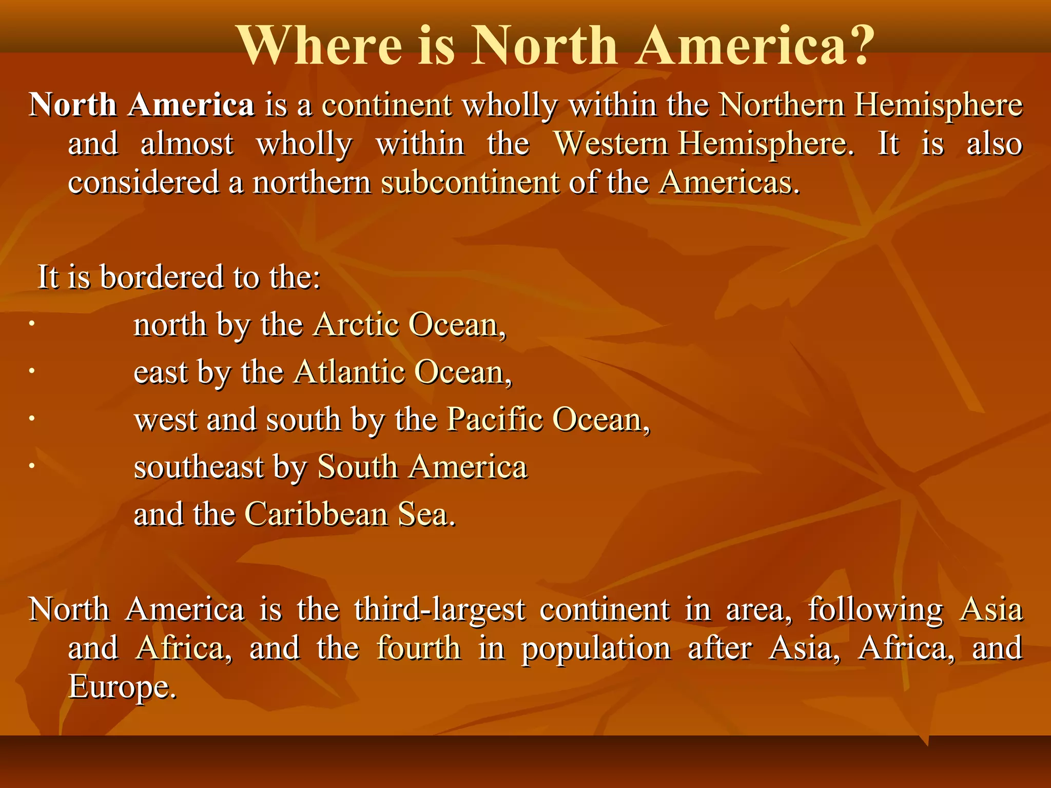 All about North America | PPT