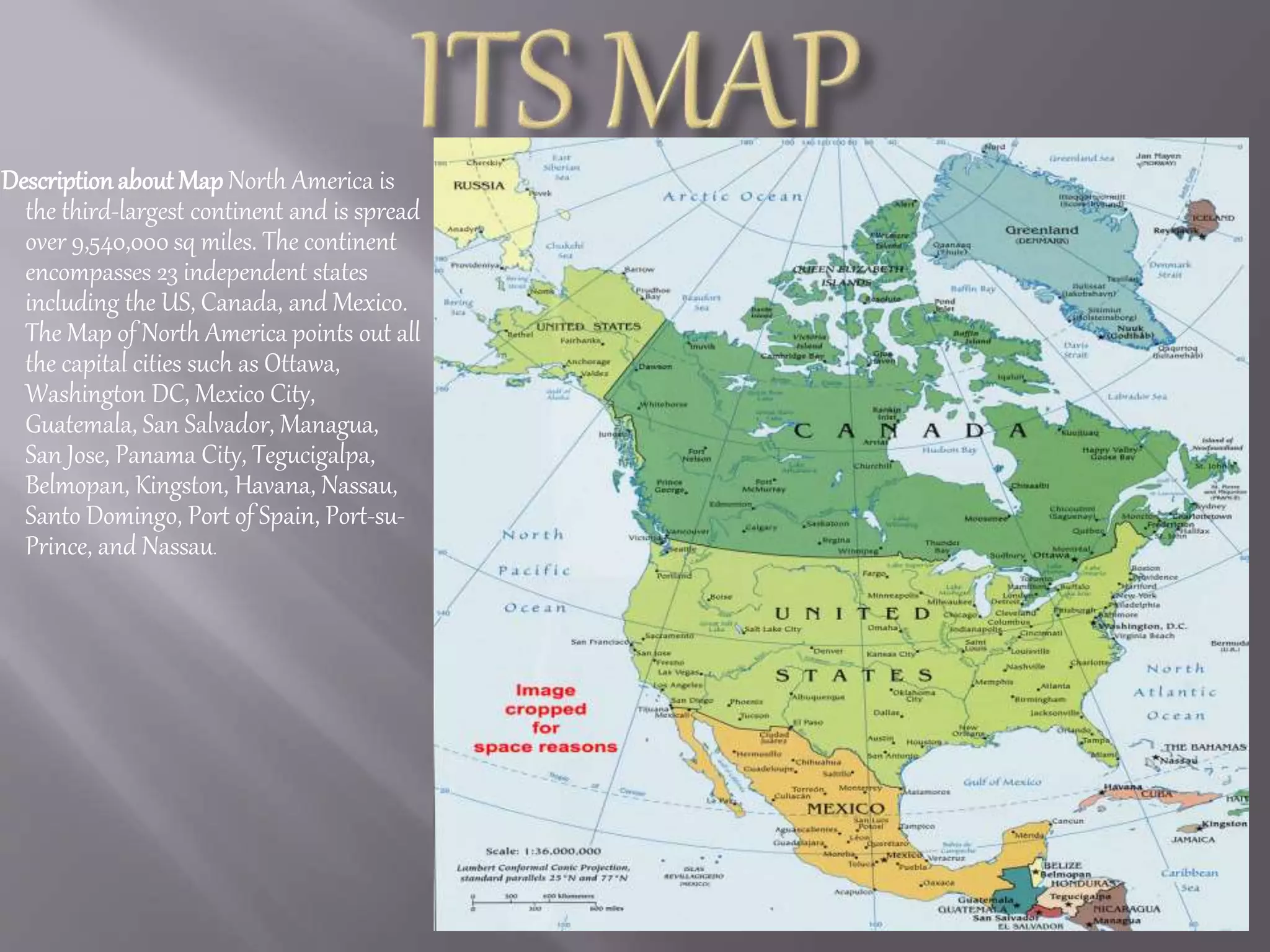 Geography of North america | PPTX