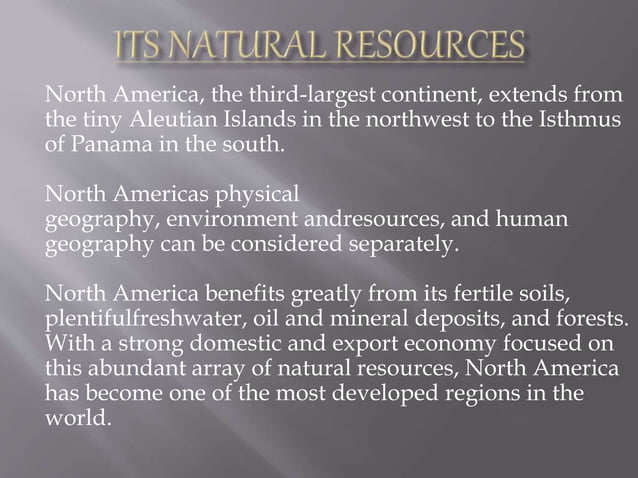 Geography of North america | PPTX