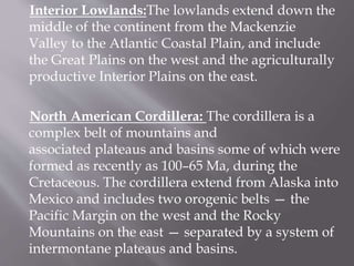 Geography of North america | PPTX