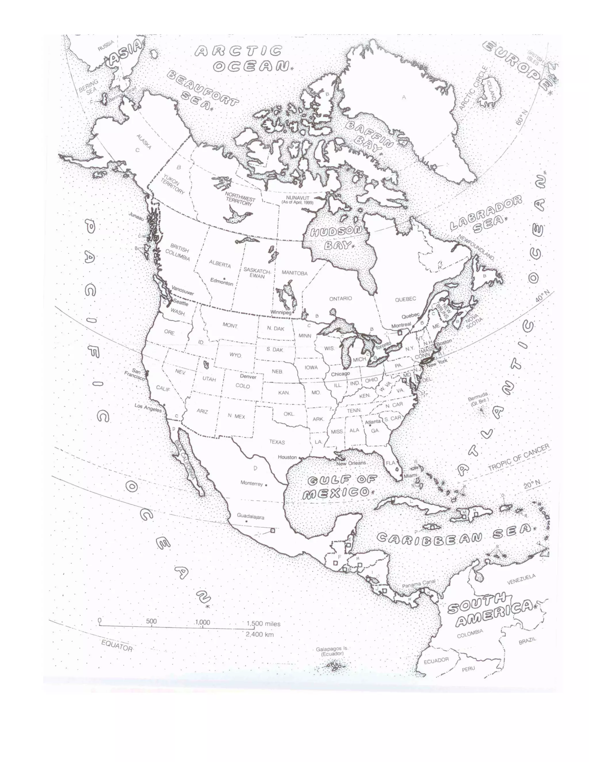 North america map packet | PDF