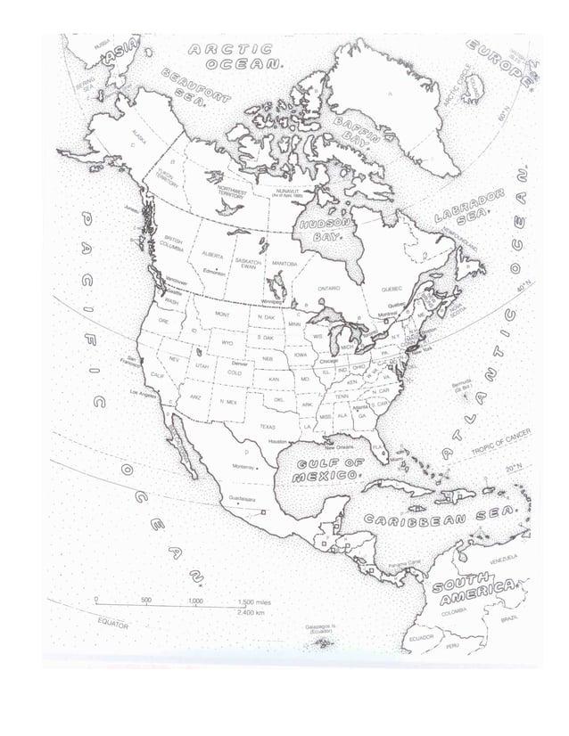 North america map packet | PDF