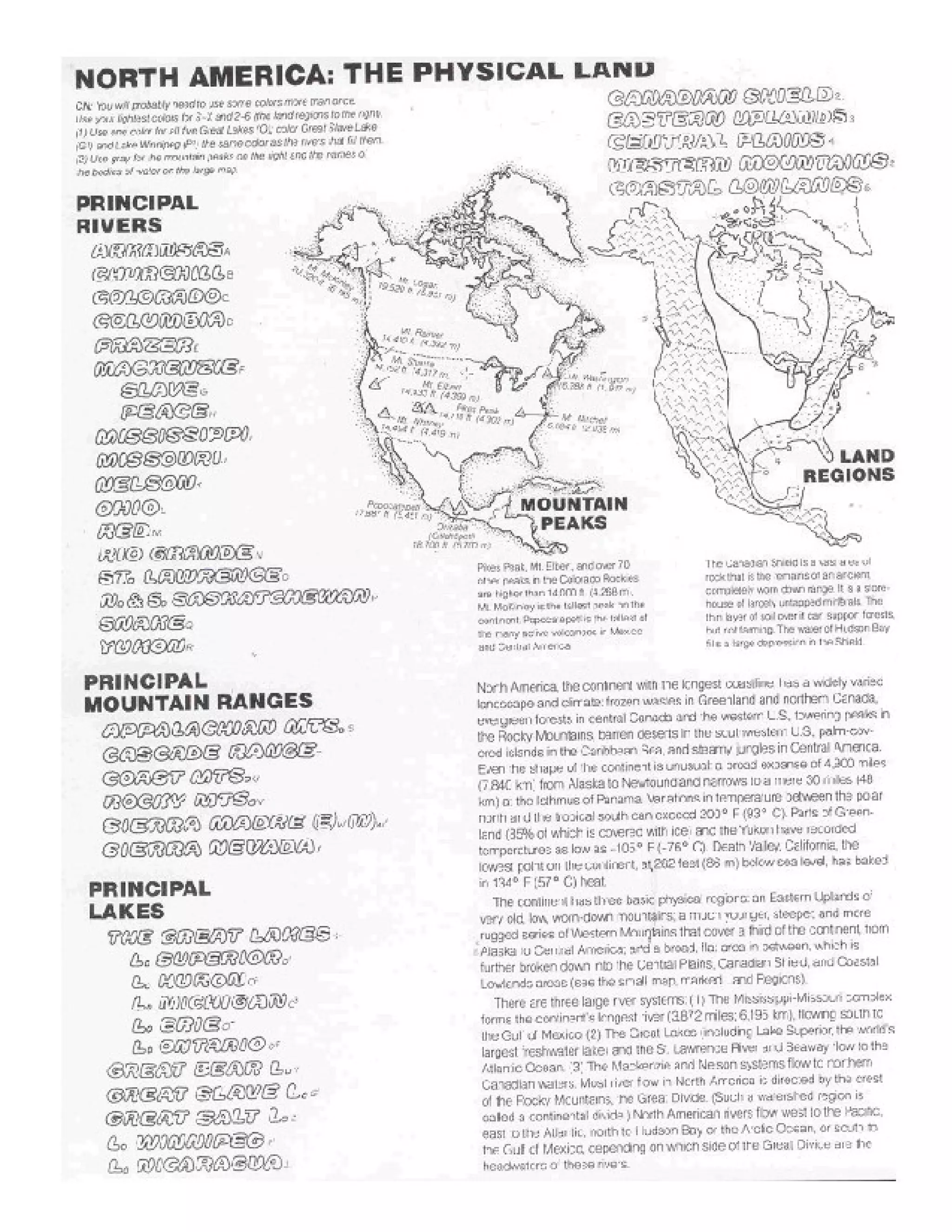 North america map packet | PDF