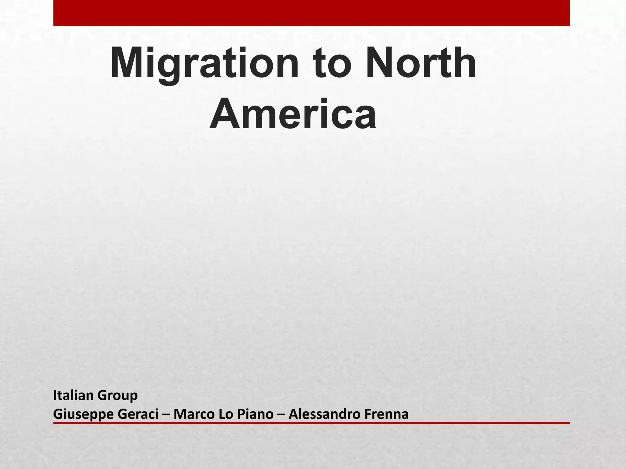 North america migrations | PPSX | Travel