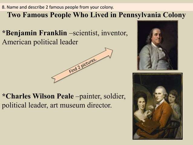 Prepare a powerpoint about one of the 13 North American Colonies | PPT