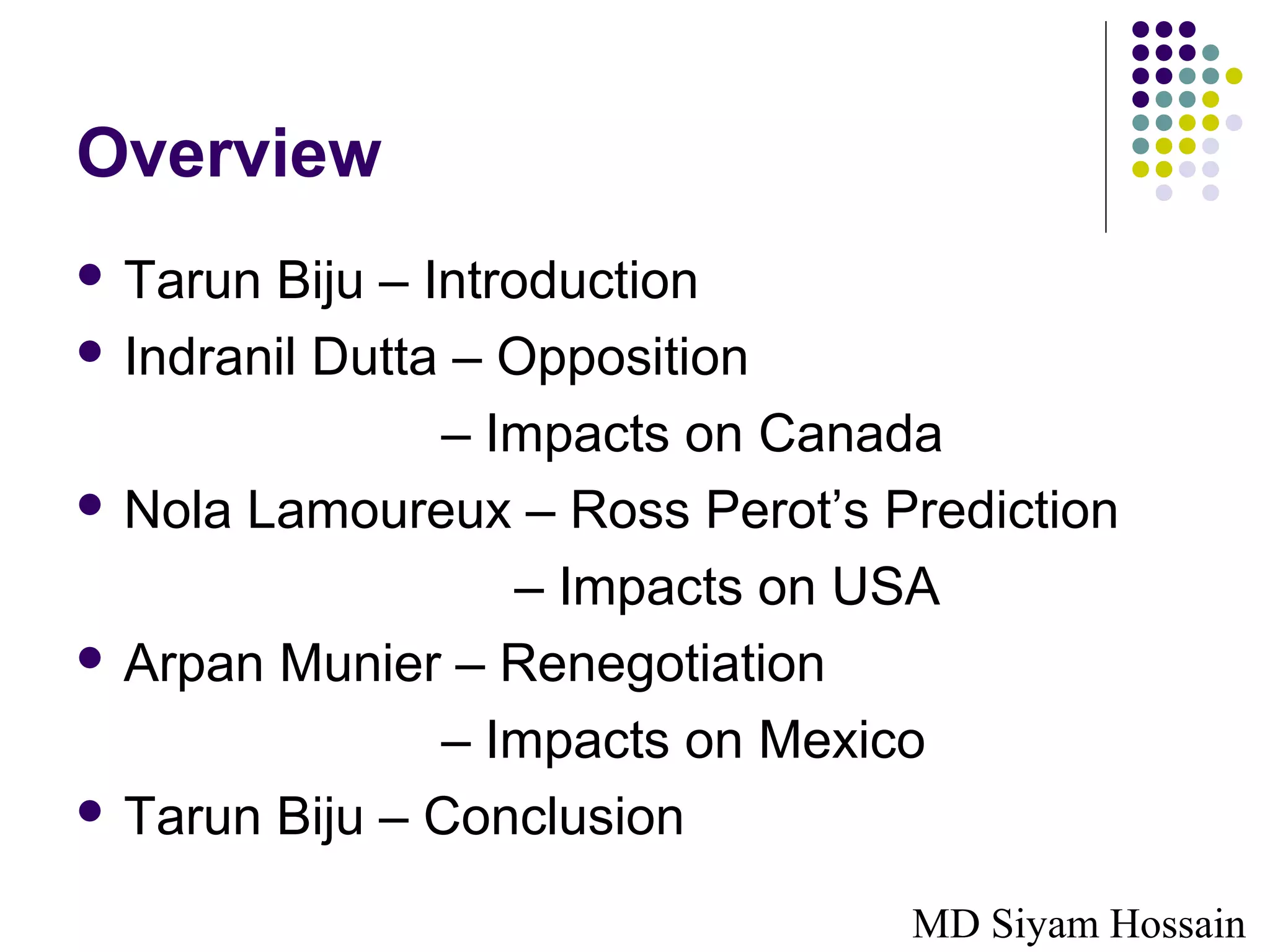 North american free trade agreement | PPT