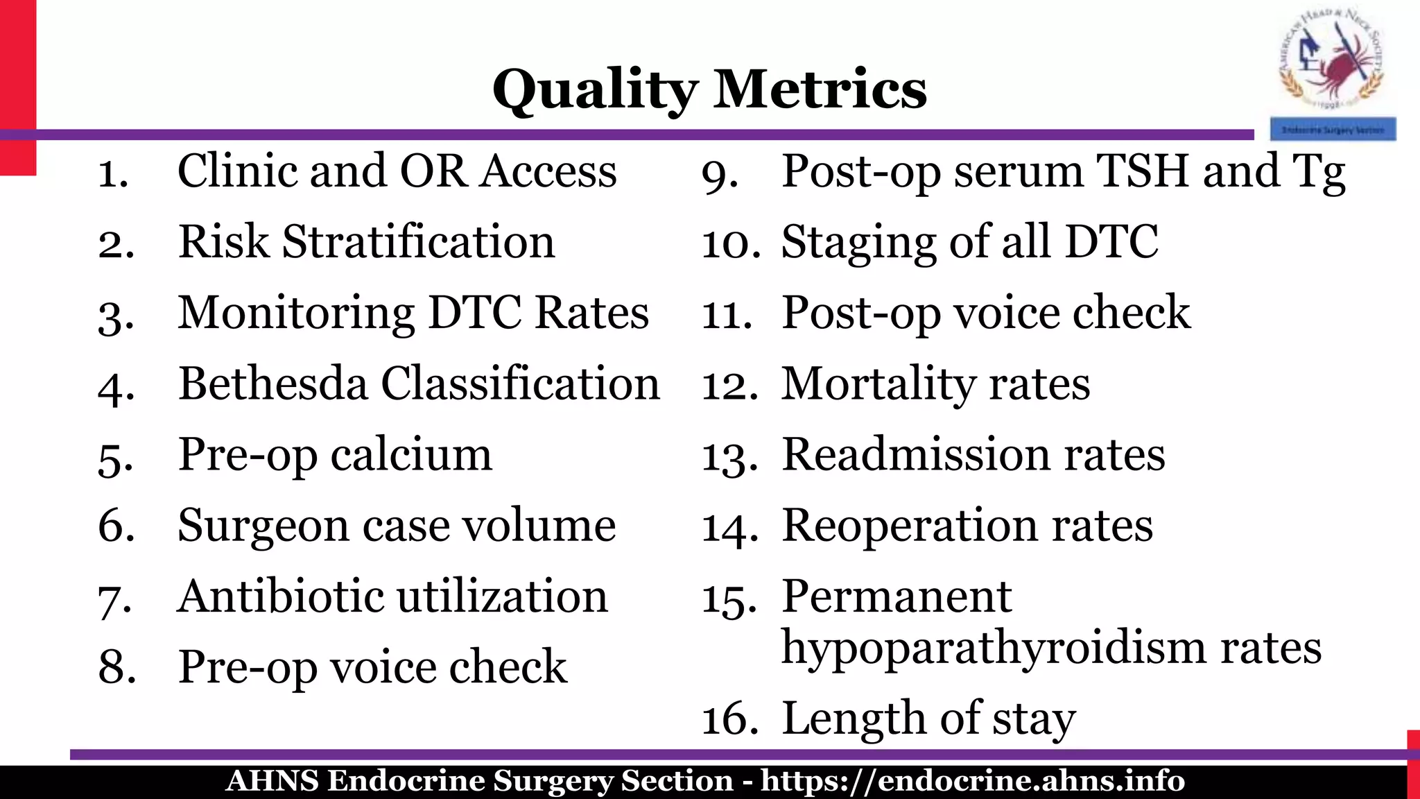 North American quality statements and evidence based multidisciplinary ...