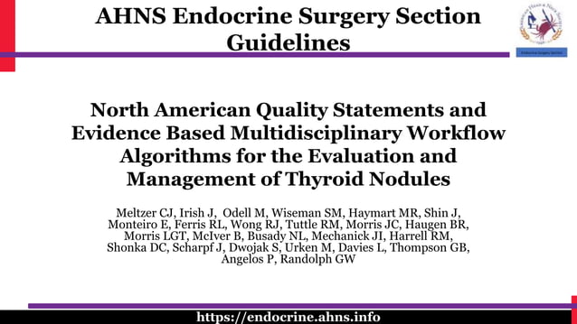 North American quality statements and evidence based multidisciplinary ...
