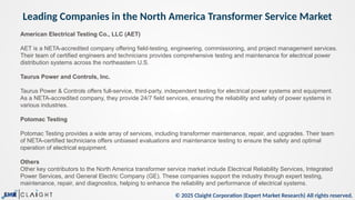North America Transformer Service Market Size and Report | 2025-2034 | PPTX