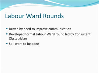 Improving safety in maternity services - Northampton General Hospital ...