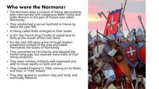 How the Normans Built Northburgh Castle | PPTX
