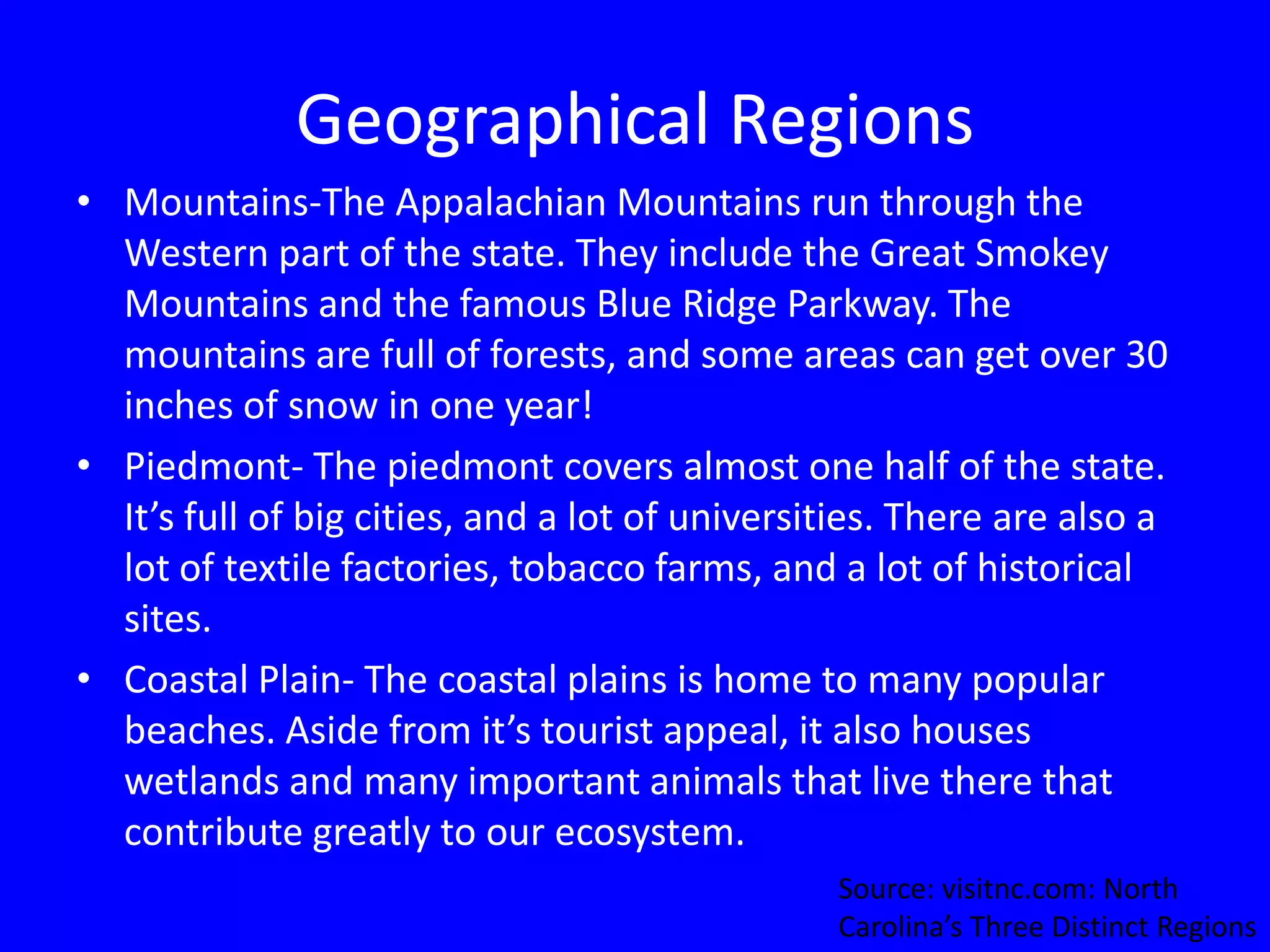 North Carolina Facts | PPTX