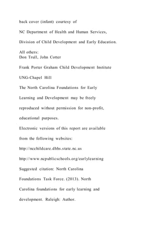 North carolina foundations for early learning and devel | DOCX